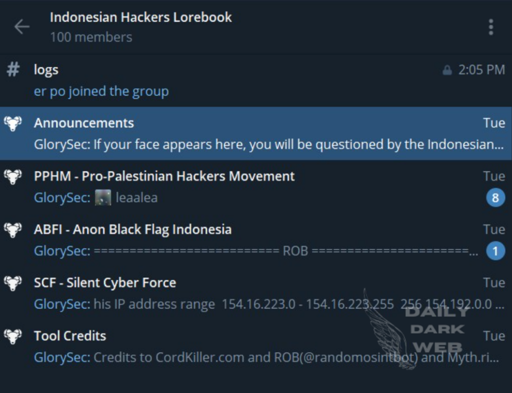 GlorySec Announced to Expose Indonesian Hackers and Collaborate with ...