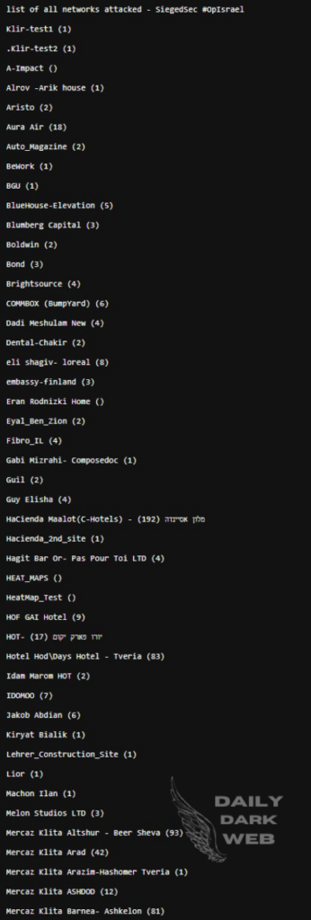 SiegedSec Launches "Seven Days of Siege" with Attack on Israeli IT ...