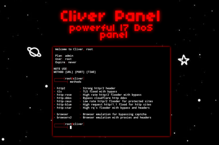 New DDoS Panel "Cliver" Announced by Threat Actor - Daily Dark Web
