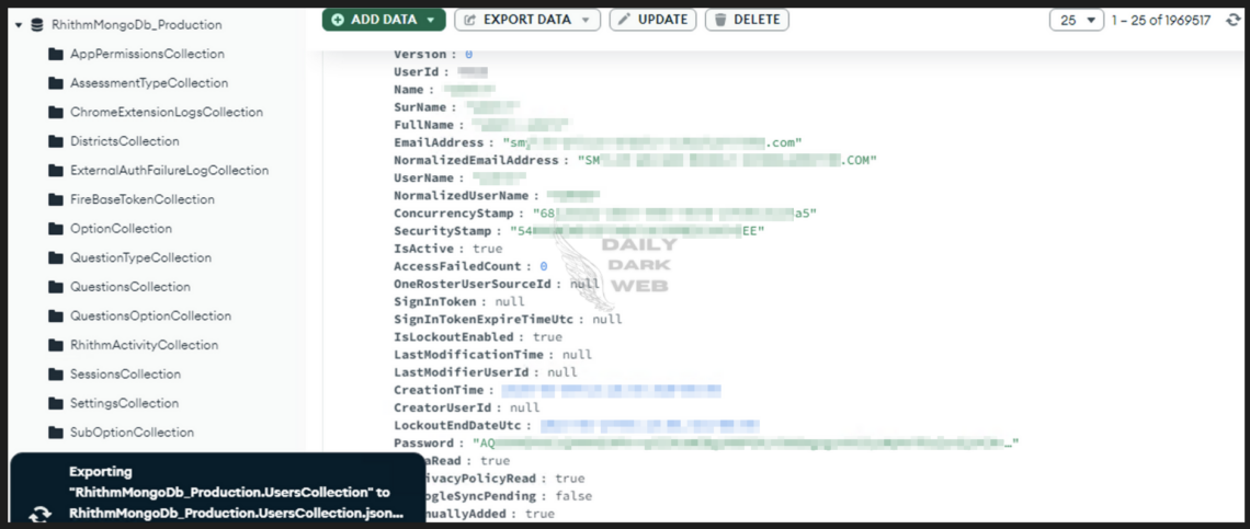 Rhithm Wellness App Allegedly Breached: 2M Data for Sale - Daily Dark Web