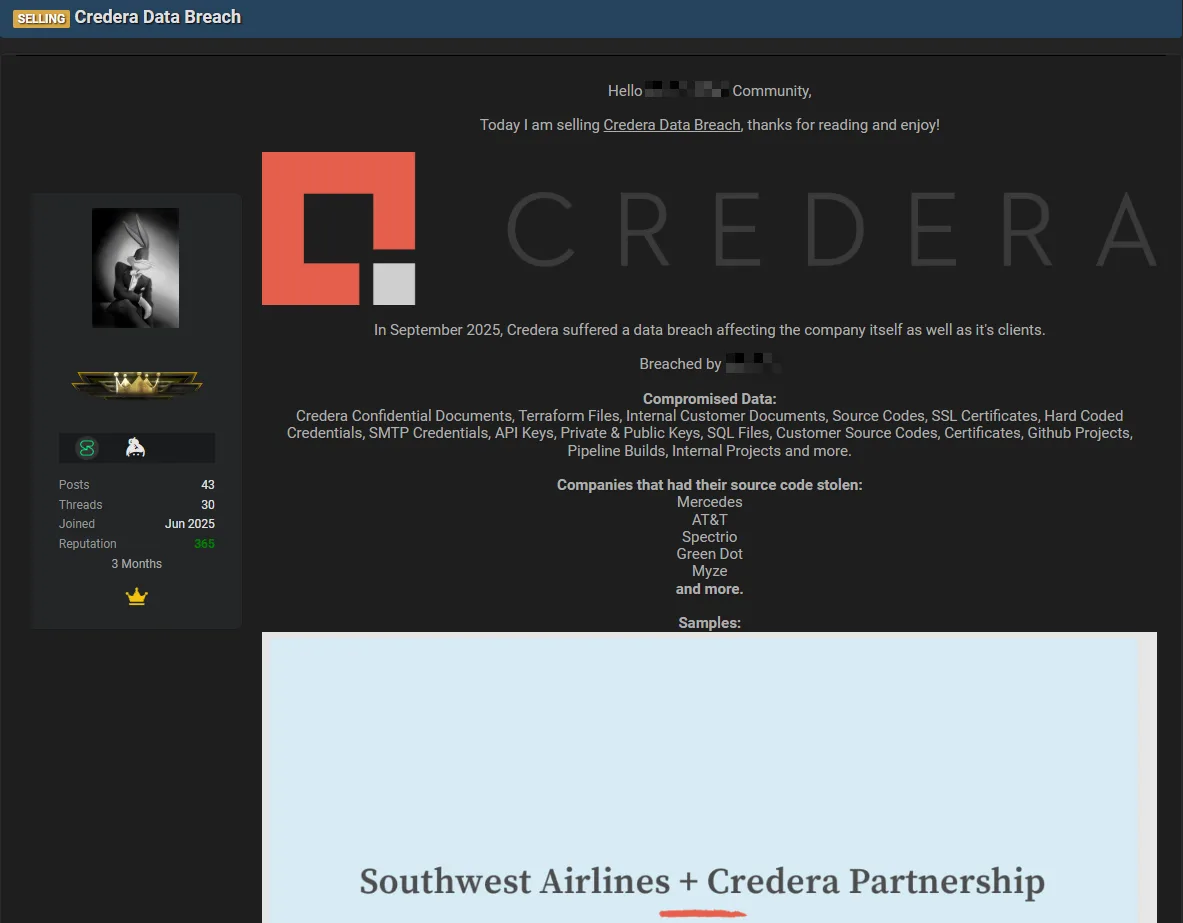 Credera Suffers Major Data Breach Affecting Client Source Codes - Daily Dark Web
