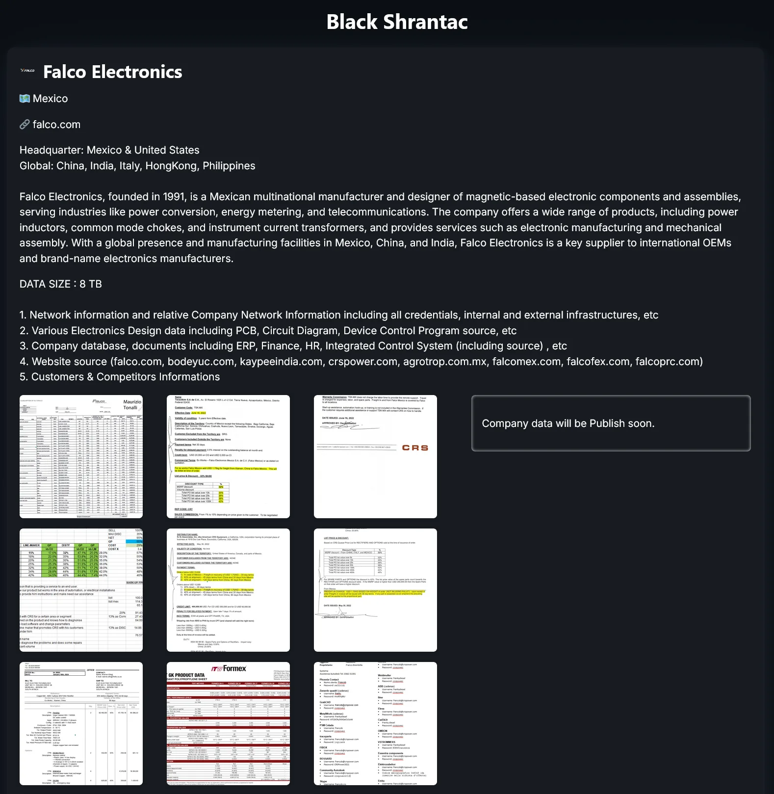 Falco Electronics Targeted in Black Shrantac Ransomware Attack - Daily ...