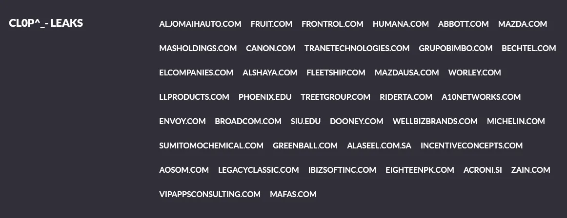 Clop Ransomware Group Lists 39 Global Victims Including Mazda & Canon ...